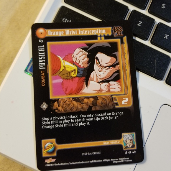 dbgt | Other | Orange Wrist Interception Dbgt Card | Poshmark